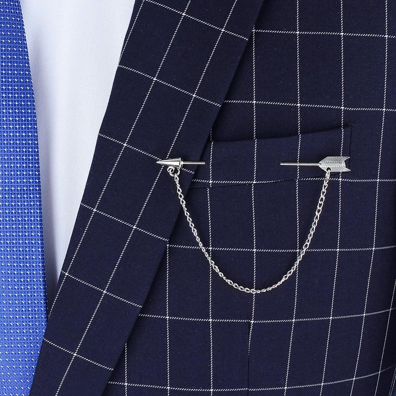Arrow Collar Pin With Chain | Gentleman Rules