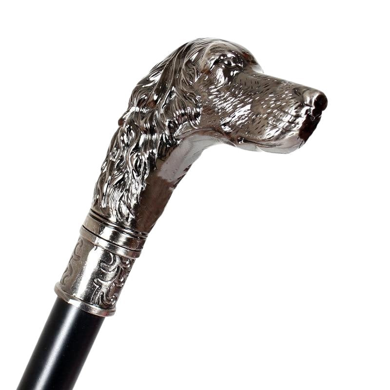 Arthur Wooden Walking Stick With Dog Head Handle | GR