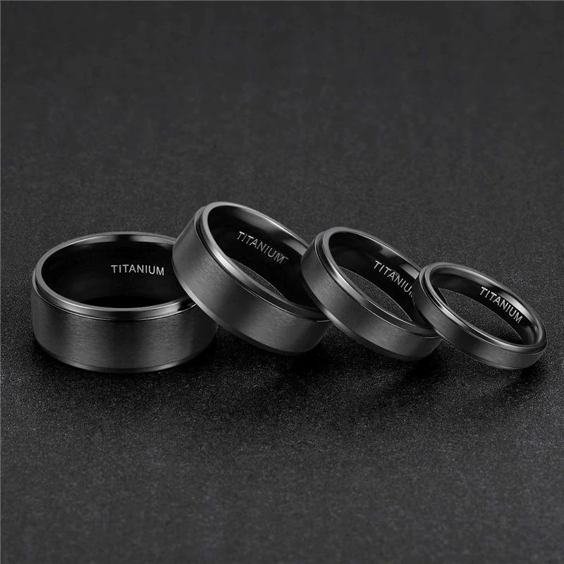 Brushed Black Titanium Ring | Gentleman Rules