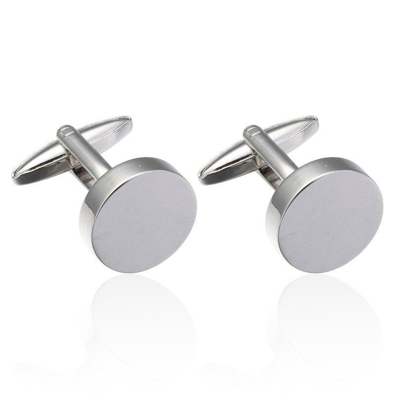 Circular Blank Minimalist Cufflinks | Gentleman Rules