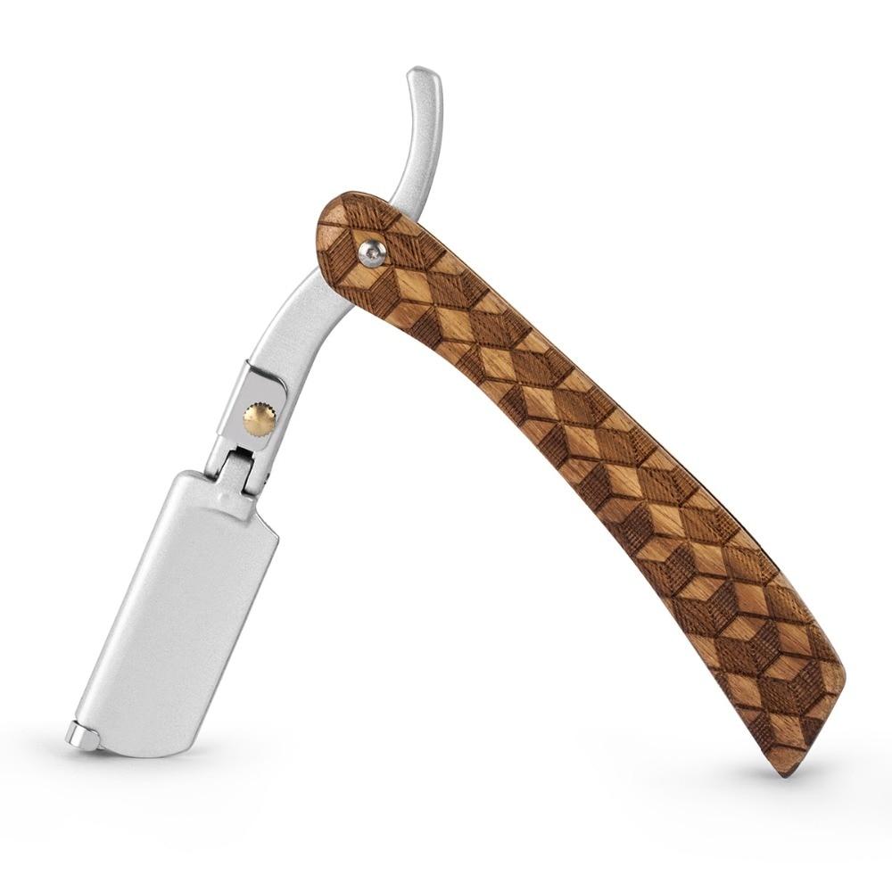 Double Edge Shavette Straight Razor With Pearwood Handle | Gentleman