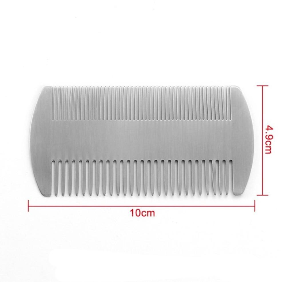Double-Sided Stainless Steel Beard Comb | Gentleman Rules