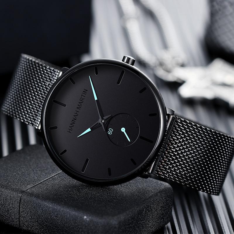 Lucas Classic Men Watch With Black Milanese Strap | Gentleman Rules