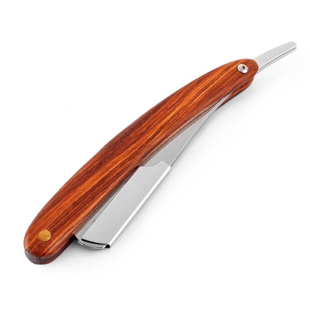 Manetto Shavette Straight Razor With Wooden Handle | Gentleman Rules