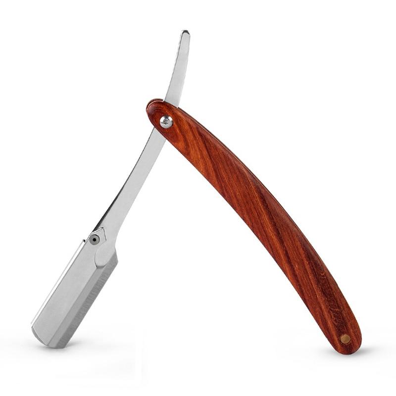 Manetto Shavette Straight Razor With Wooden Handle | Gentleman Rules