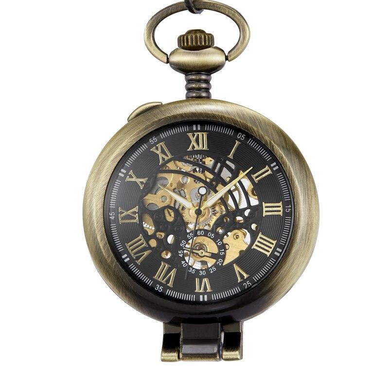 Olaf Orkina Mechanical Skeleton Pocket Watch Bronze | Gentleman Rules