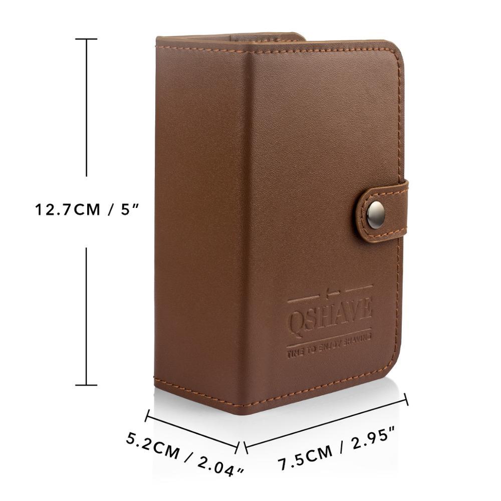 Safety Razor Travel Shaving Kit With Vintage Leather Case | Gentleman