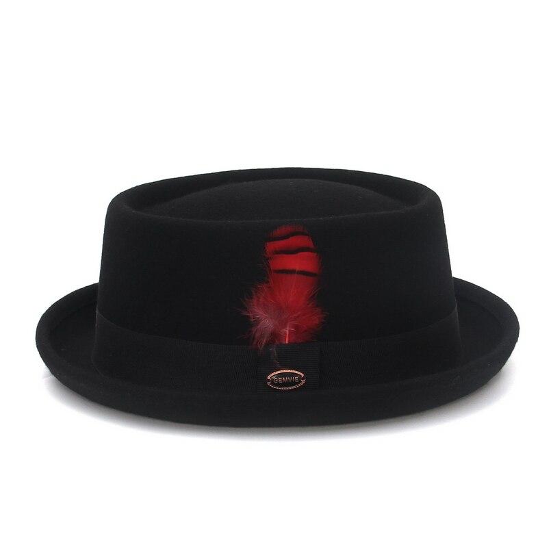 Wool Felt Pork Pie Hat With Feather | Gentleman Rules